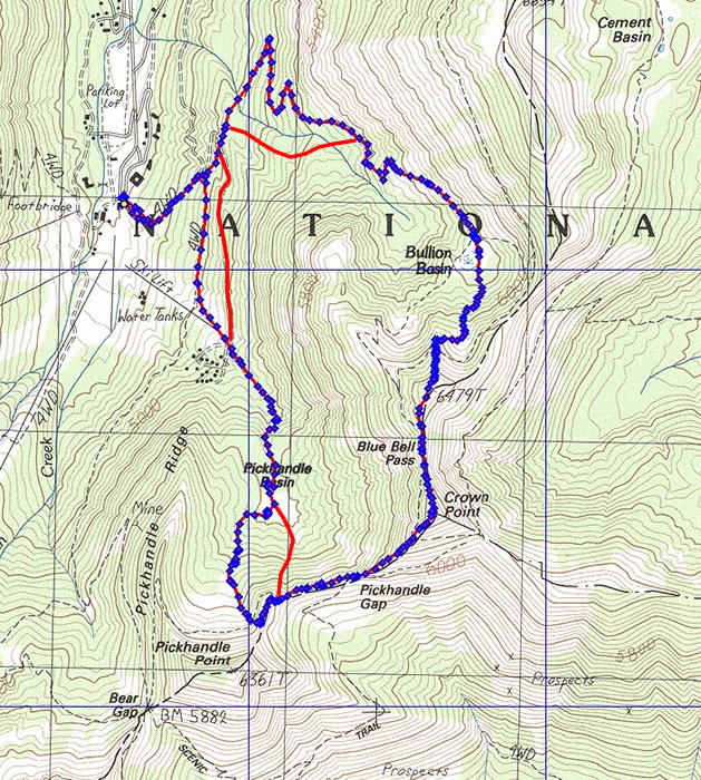 Website Design by Roger Gervin - Snowshoe to Crown Point near the ...