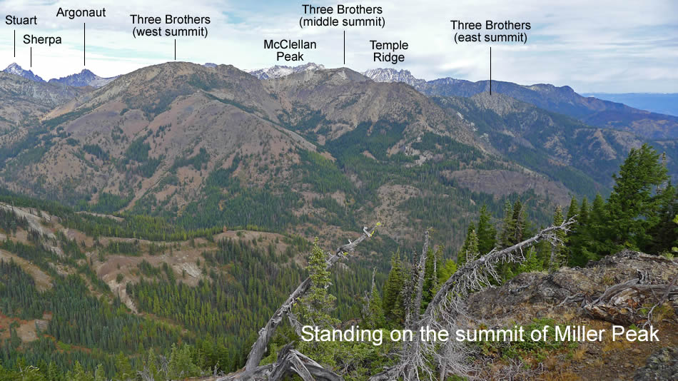 Website Design by Roger Gervin - Hike to the summits of Miller Peak and ...