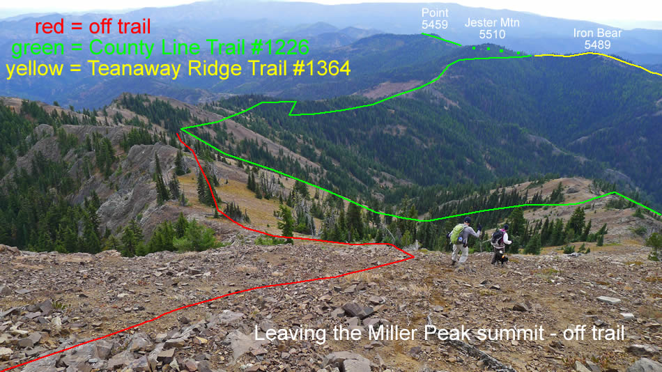 Website Design by Roger Gervin - Hike to the summits of Miller Peak and ...
