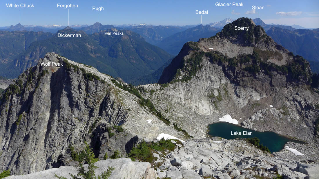 Website Design by Roger Gervin - Scramble to the summit of Vesper Peak ...