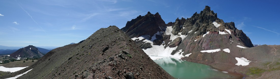 Website Design by Roger Gervin - Hike to No Name Lake and the summit of ...